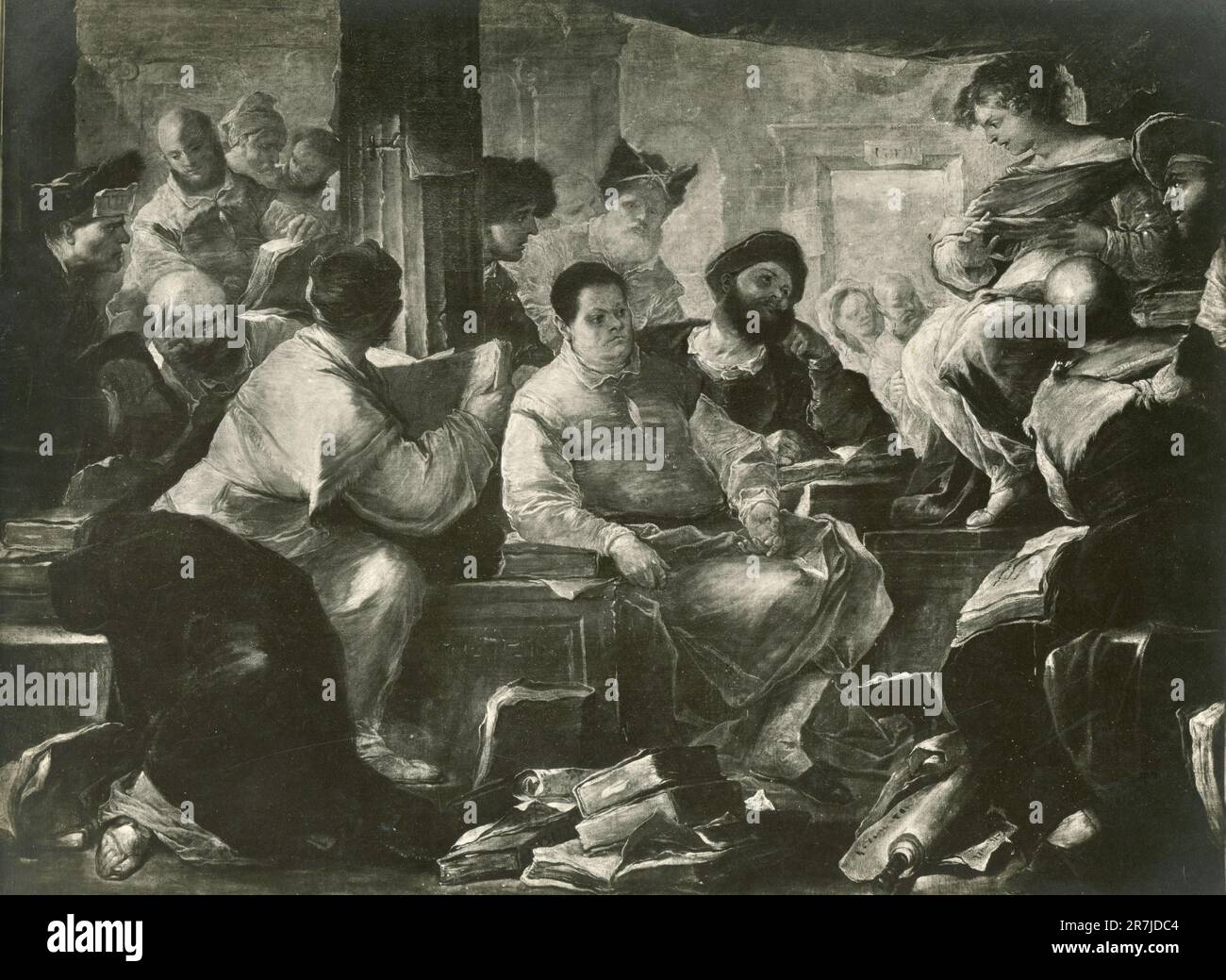 Jesus Christ Among the Doctors, painting by Italian artist Luca ...