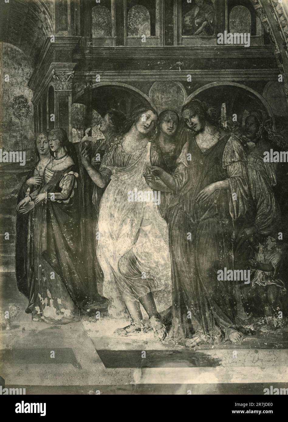 Detail of the painting San Florenzo Sends Bad Women to Monastery ...