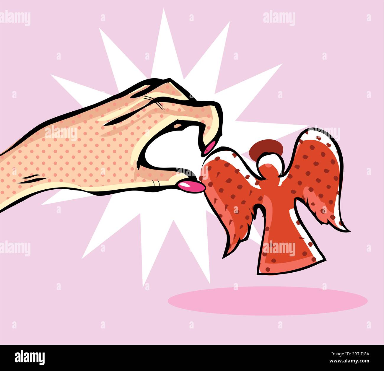 Hold in the hand Stock Vector Images - Alamy