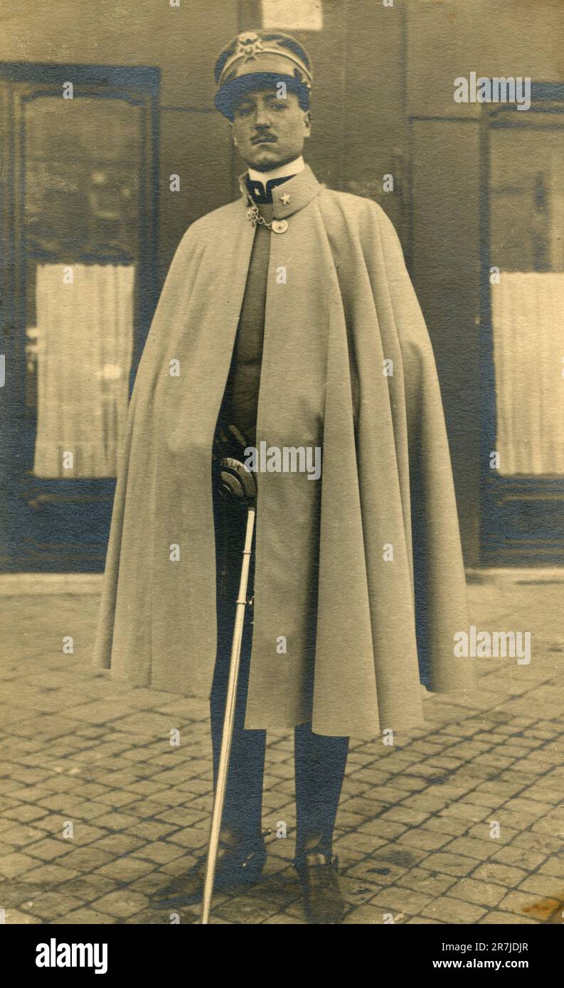 Portrait of an Italian Royal Army uniformed officer, Italy 1930s Stock ...