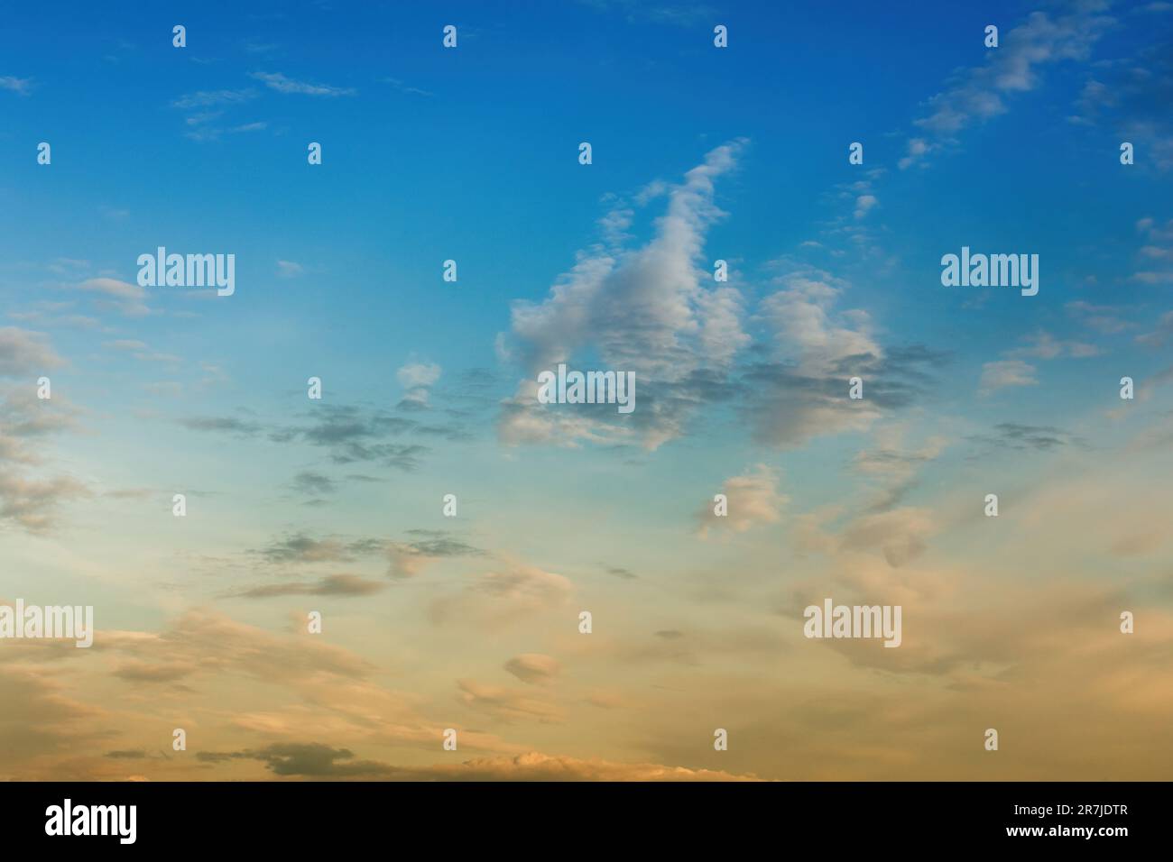 Blue sky with beautiful clouds. High quality photo Stock Photo - Alamy