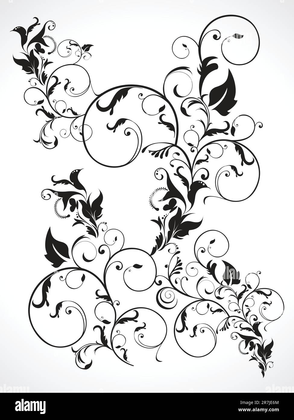 abstract multiple floral vector illustration Stock Vector Image & Art ...