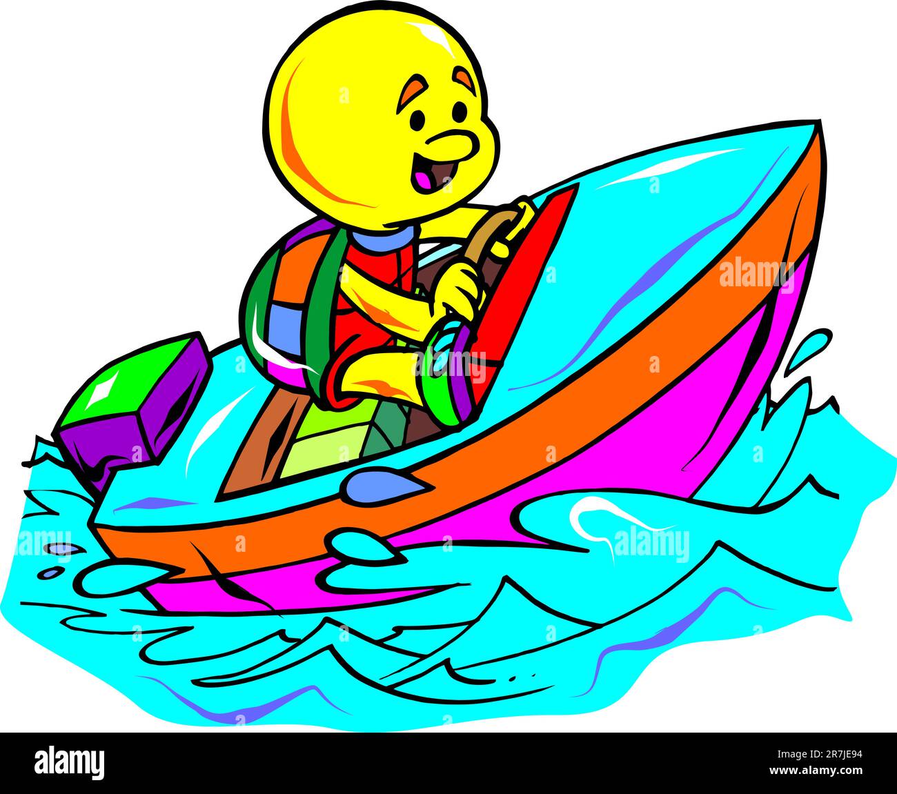 A Digitally Illustrated Cute And Colorful Cartoons Stock Vector Image