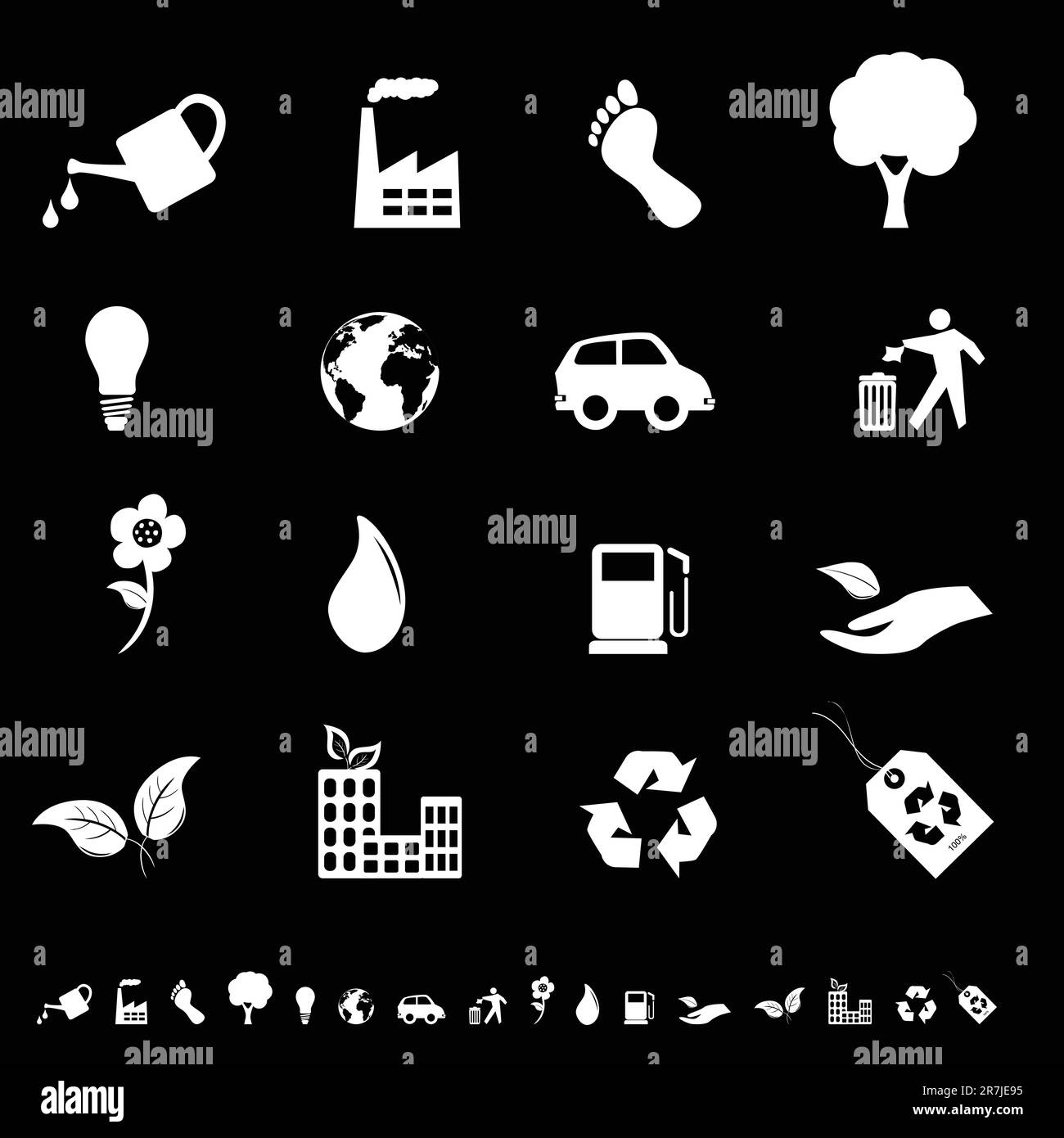 Environment and eco related symbols Stock Vector Image & Art - Alamy