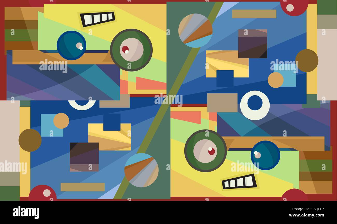 Circle and rectangles Stock Vector Images - Alamy