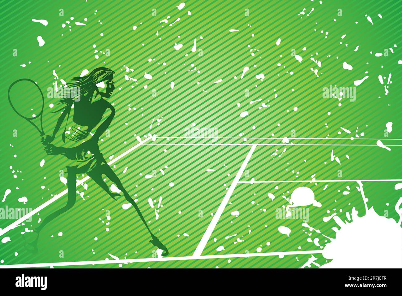 tennis background (vector illustration Stock Vector Image & Art - Alamy