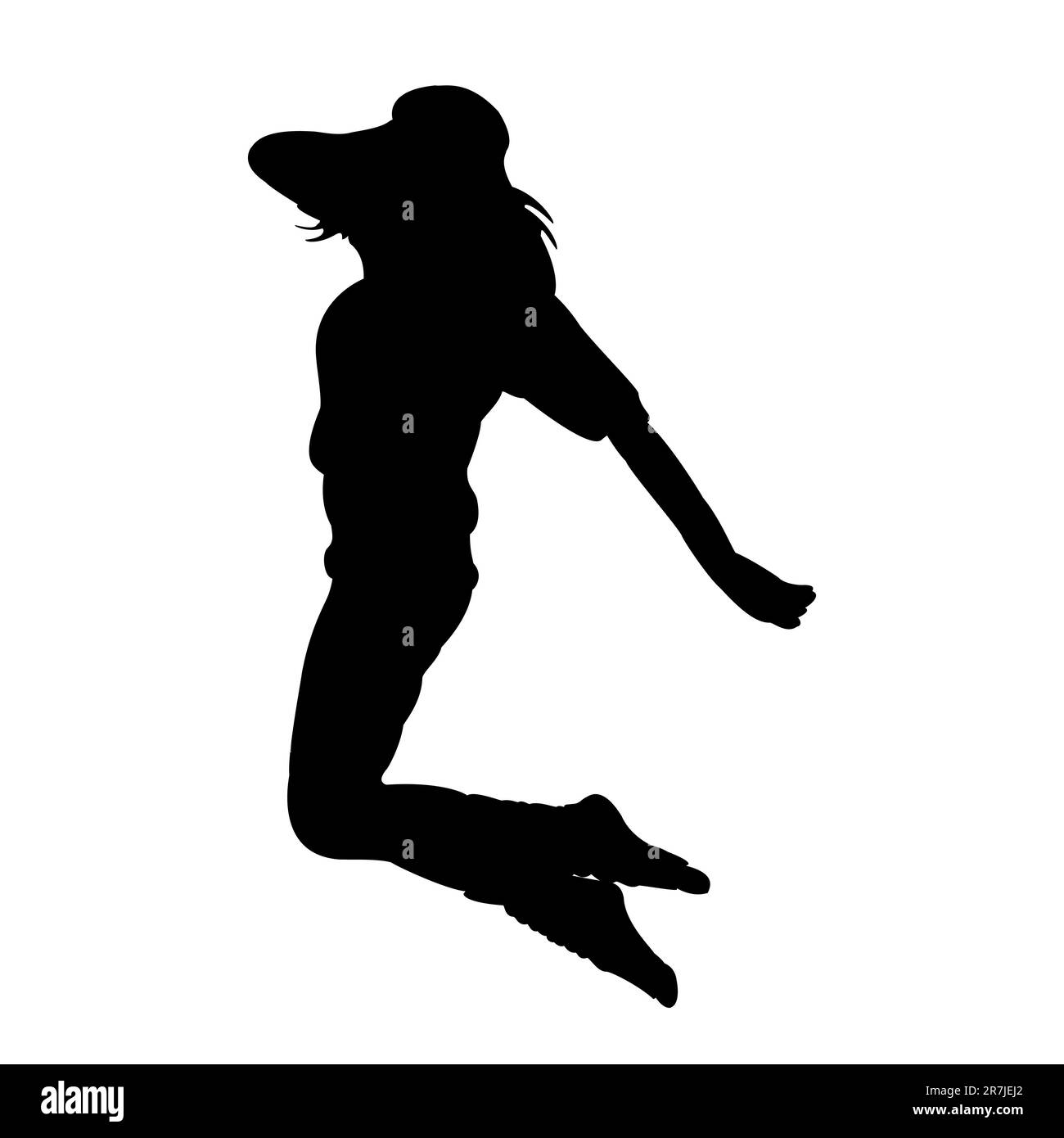illustration of dancing lady on white background Stock Vector Image ...