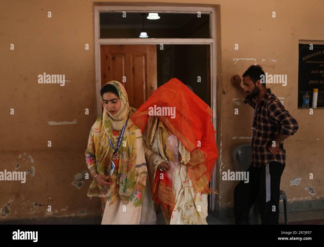 Non Exclusive: June 15,2023, Srinagar Kashmir, India : Veiled brides ...