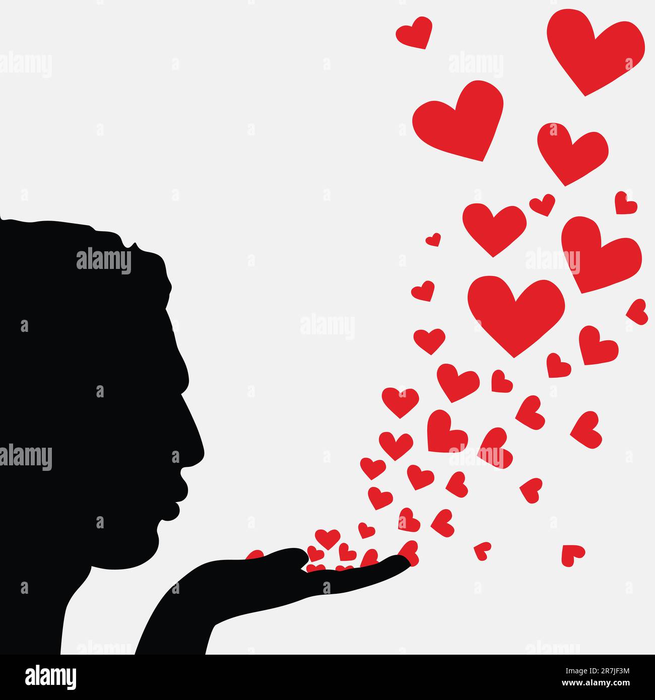 Kissing Face Silhouette