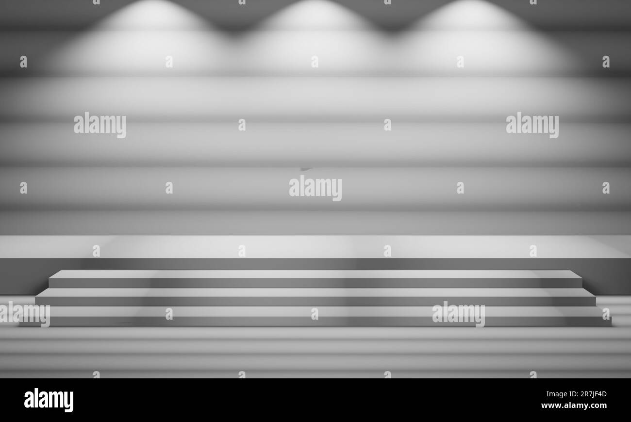 stage backdrop concrete texture 3d rendering for product display Stock ...