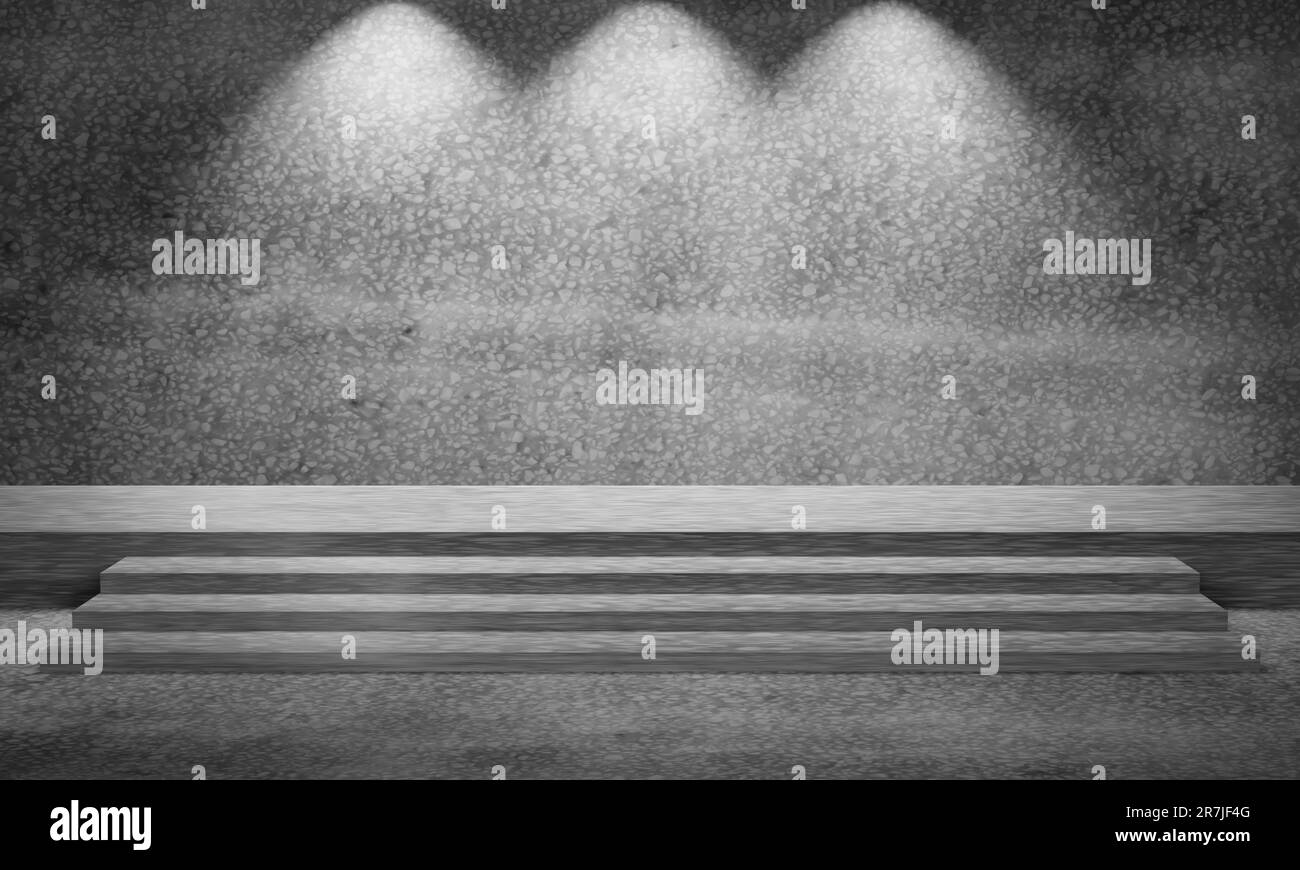 stage backdrop concrete stone texture 3d rendering for product display ...