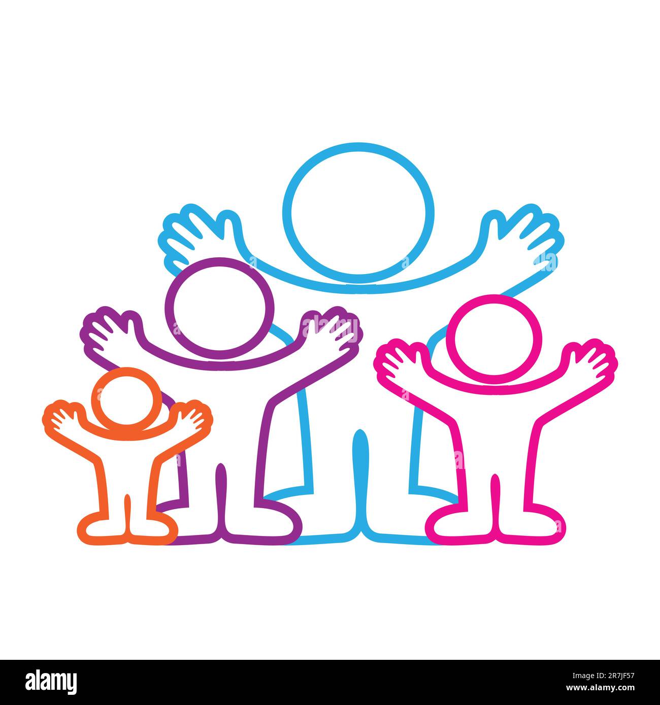 template character-icons - family Stock Vector Image & Art - Alamy