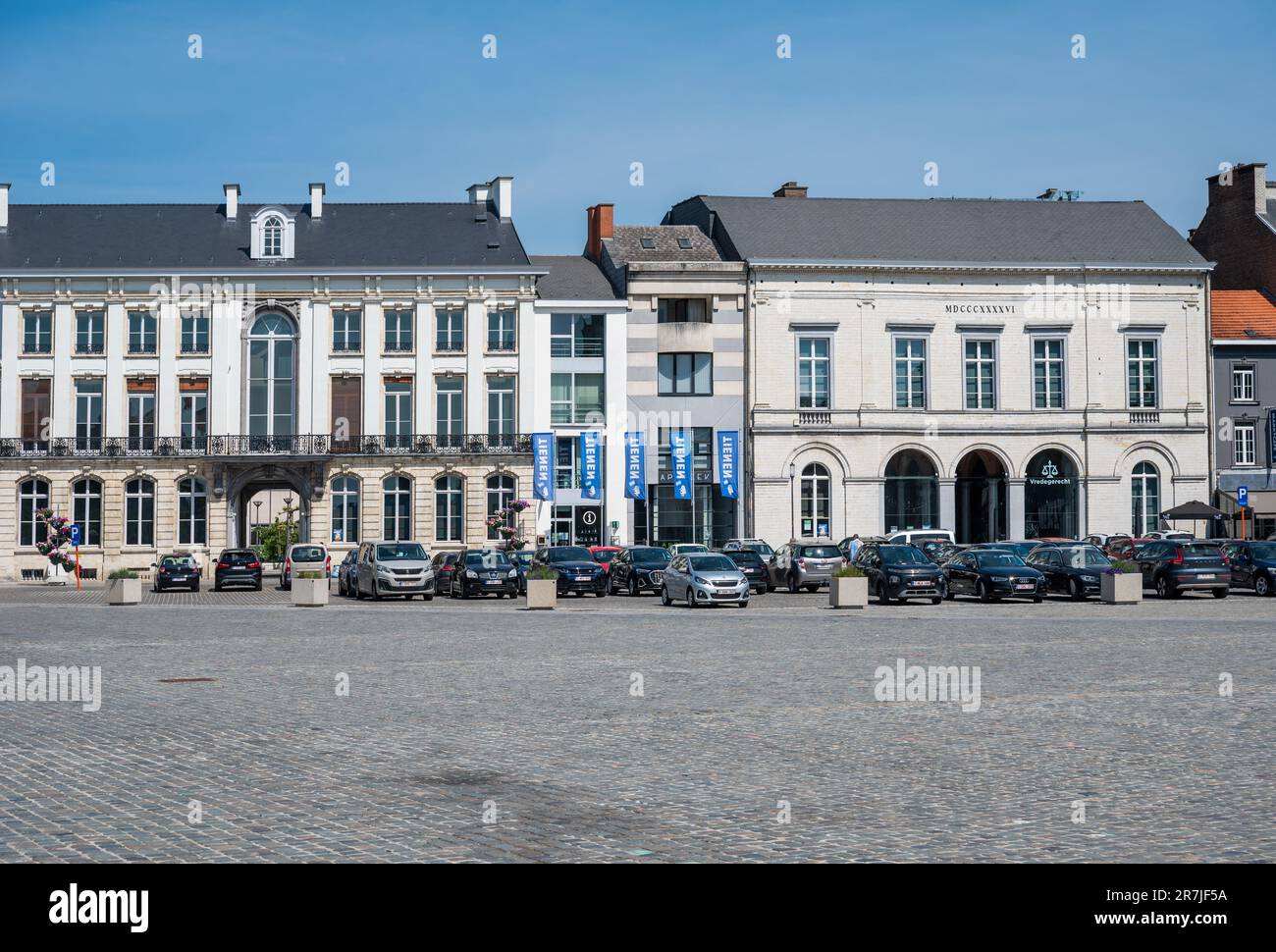 Tienen, Flemish Brabant, Belgium - May 29, 2023 - Historical buildings ...