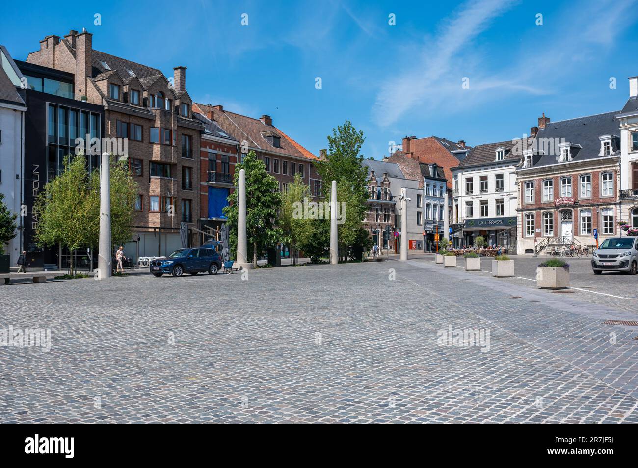 Tienen, Flemish Brabant, Belgium - May 29, 2023 - Historical buildings ...