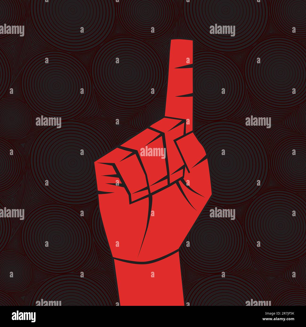 Number one sign. Index finger.Forefinger concept.Vector illustration ...