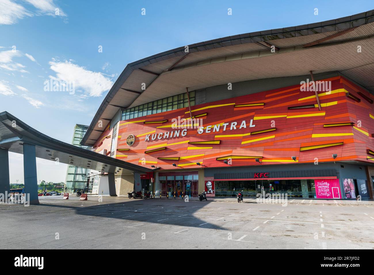 Kuching, Malaysia - 6.1.2023: Kuching Central Bus Terminal in Borneo ...