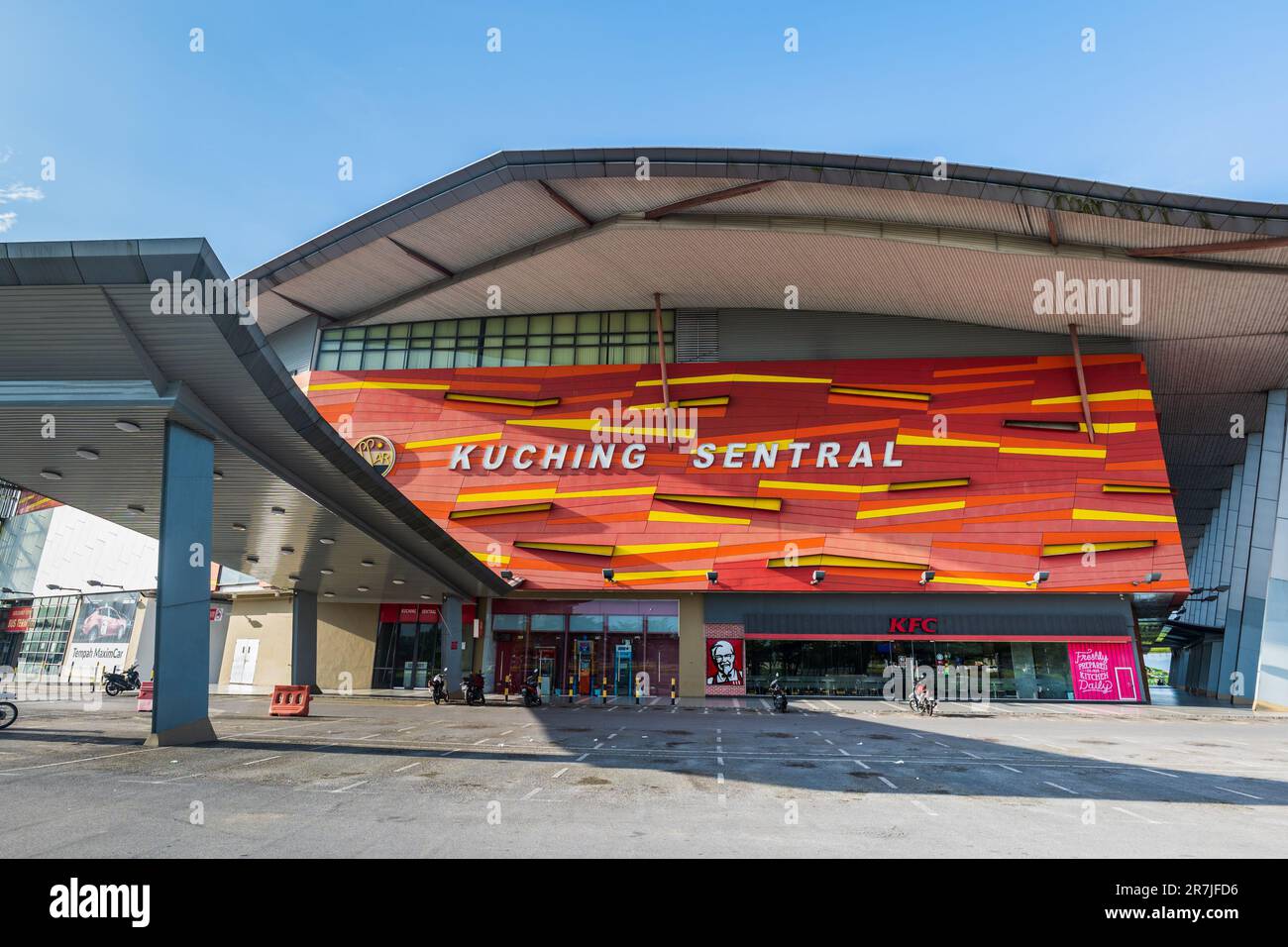 Kuching, Malaysia - 6.1.2023: Kuching Central Bus Terminal in Borneo ...