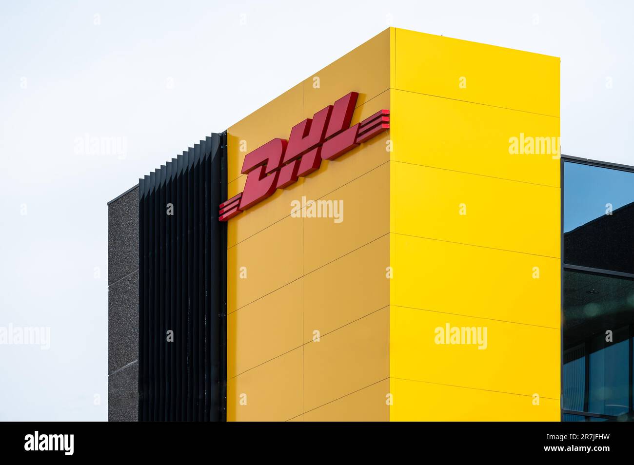 Diegem, Flemish Brabant, Belgium - May 29, 2023 - Facade and logo of ...