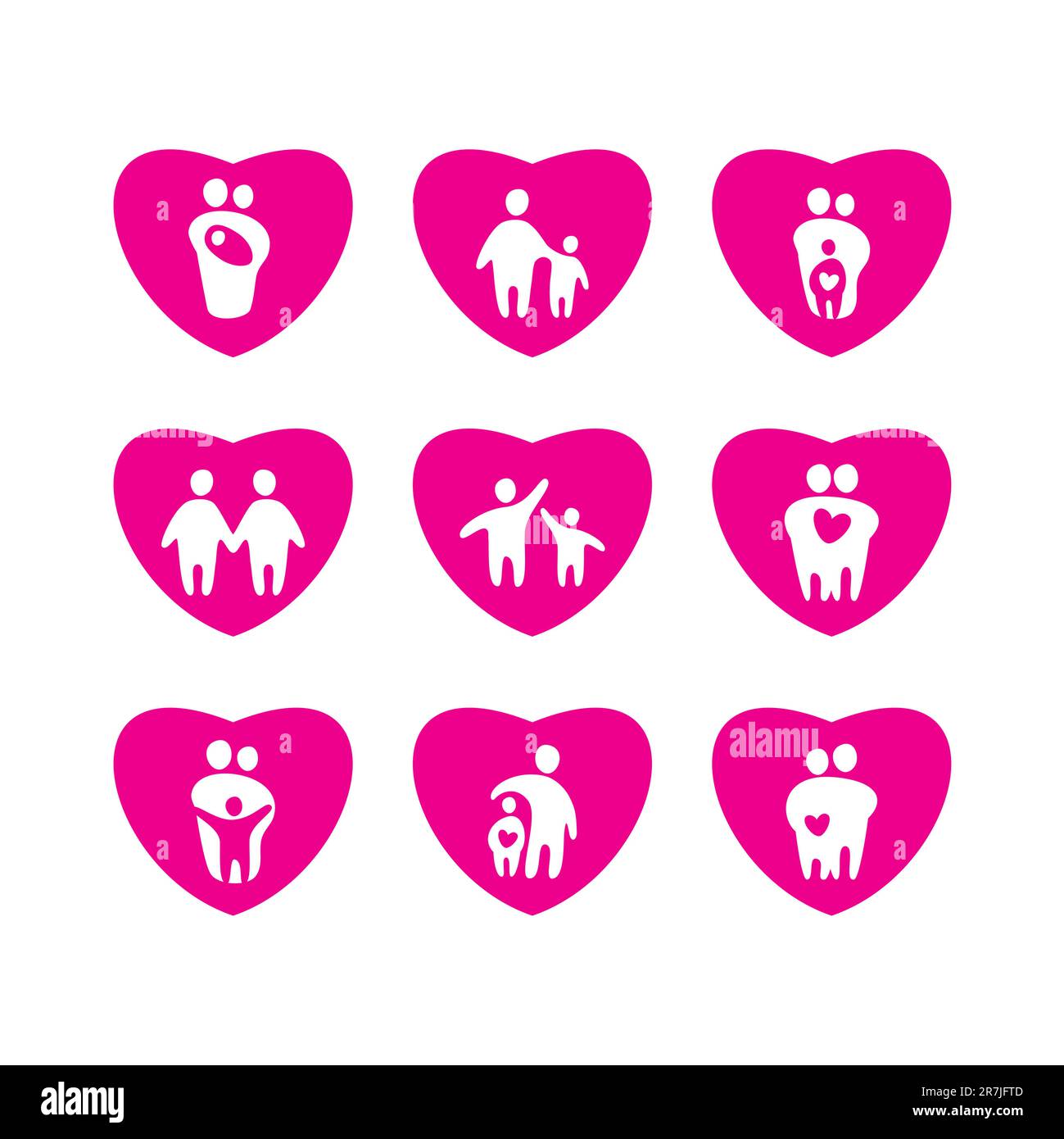 Icons - love, parents, children Stock Vector Image & Art - Alamy
