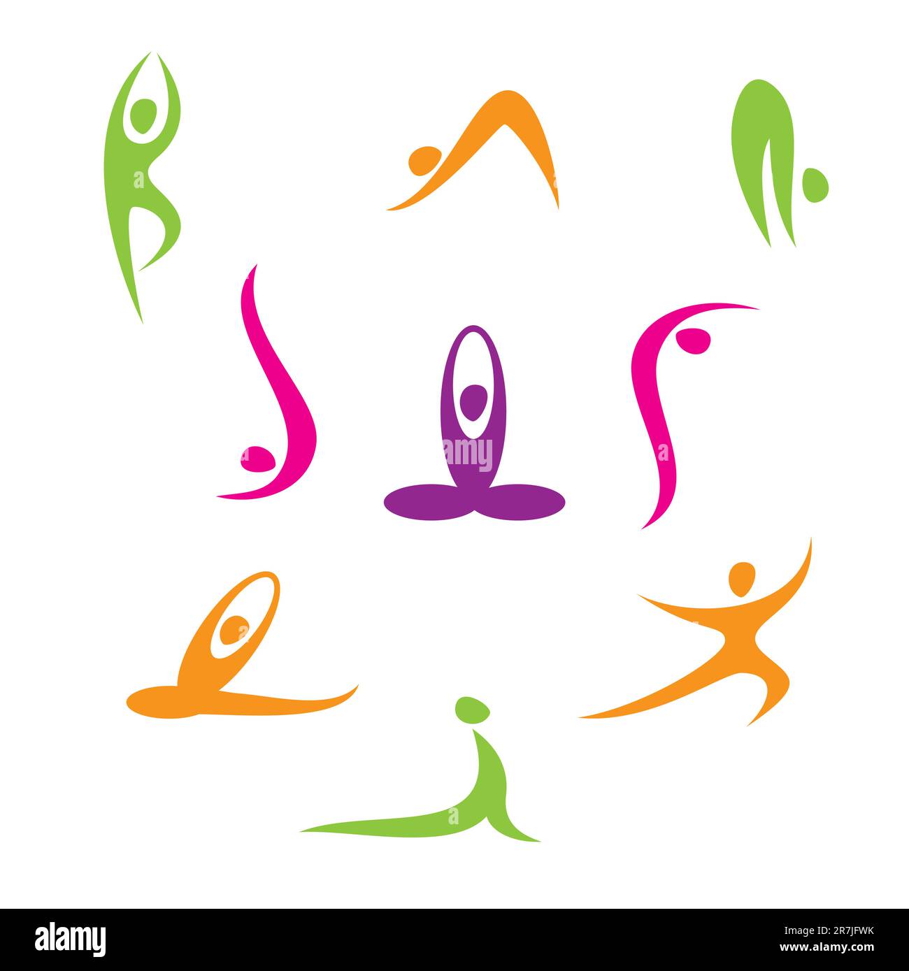 Physical fitness icon yoga Stock Vector Images - Alamy