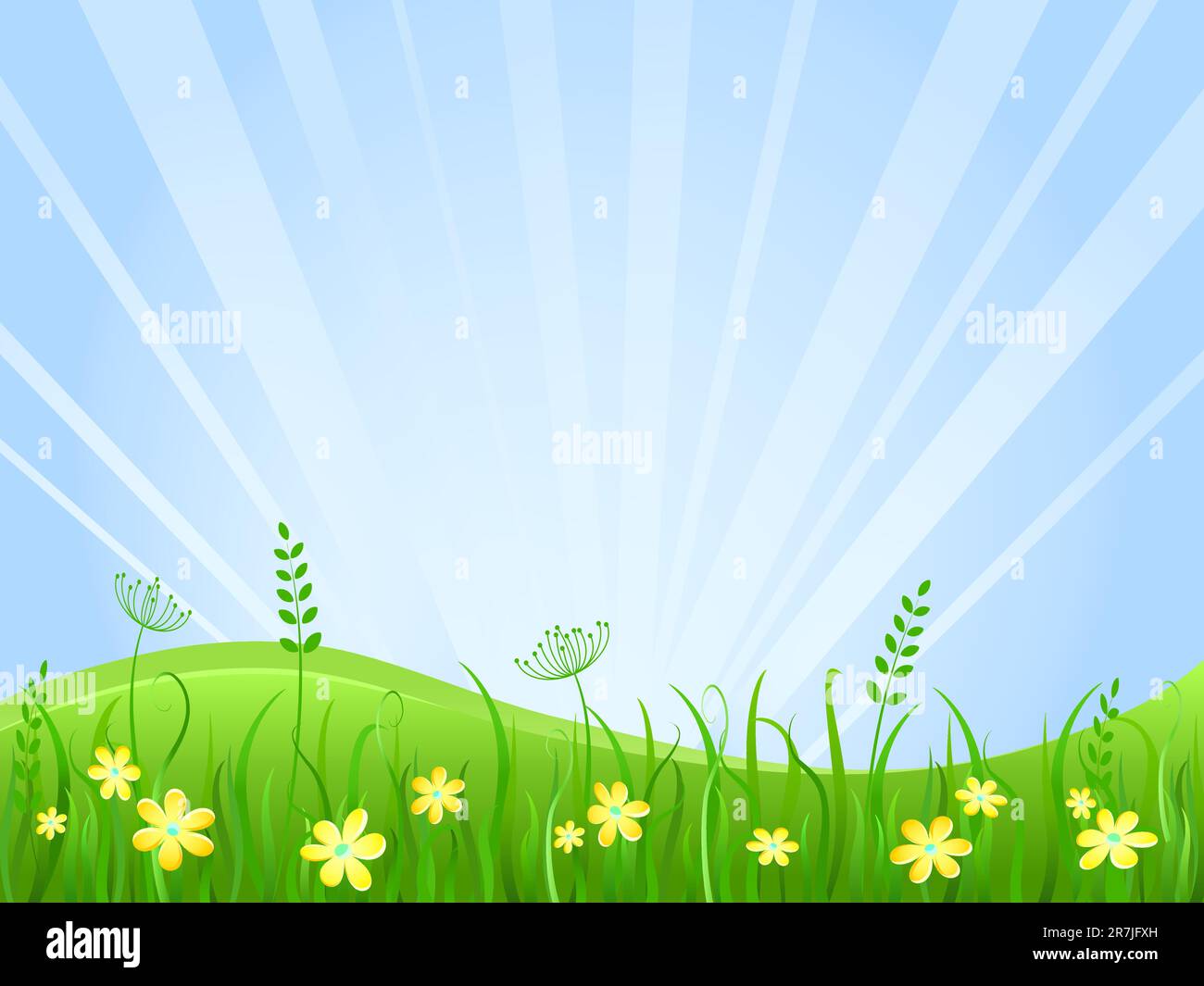 Blue scenic scene Stock Vector Images - Alamy