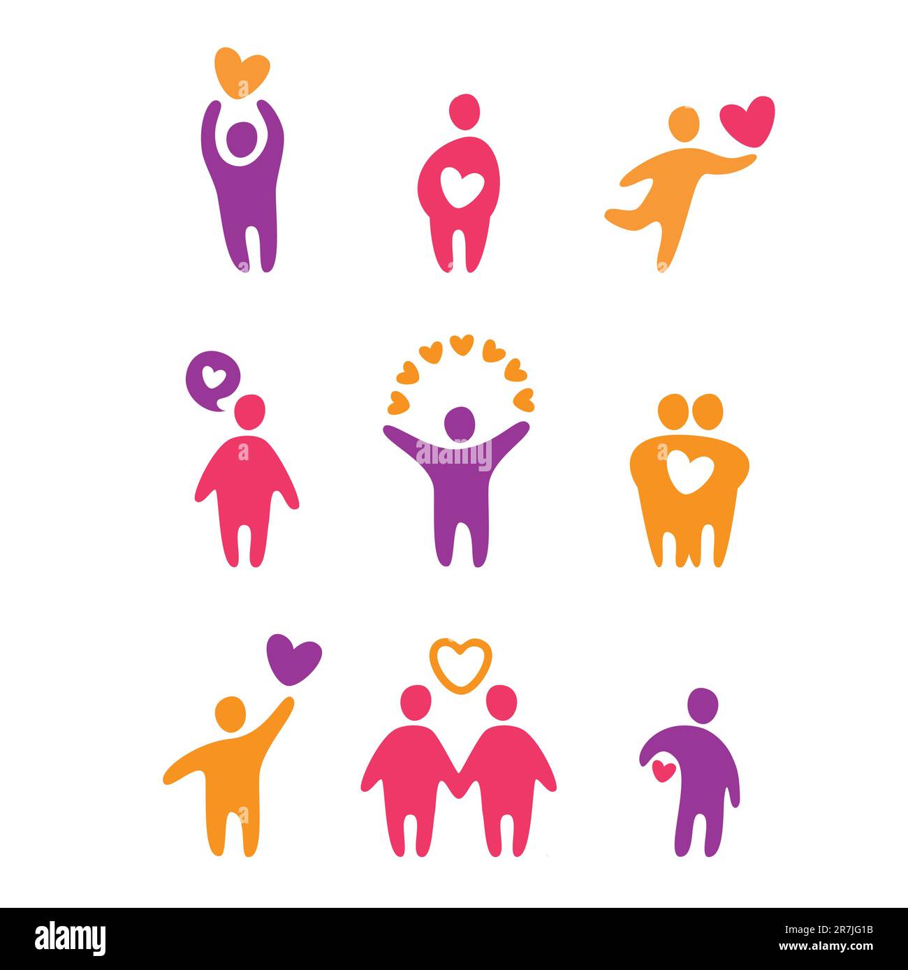 set of icons - love Stock Vector Image & Art - Alamy