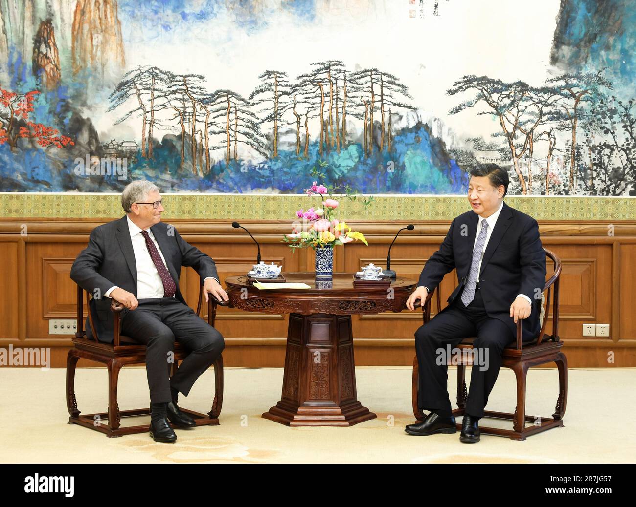 Beijing, China. 16th June, 2023. Chinese President Xi Jinping meets ...