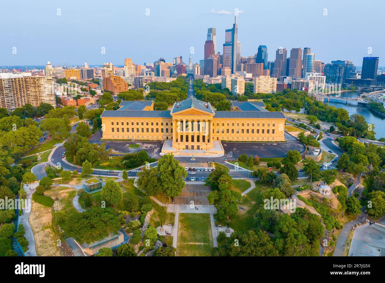 Aerial view philadelphia skyline buildings hi-res stock photography and ...