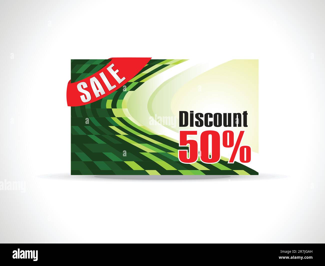 abstract colorful discount card vector illustration Stock Vector Image ...