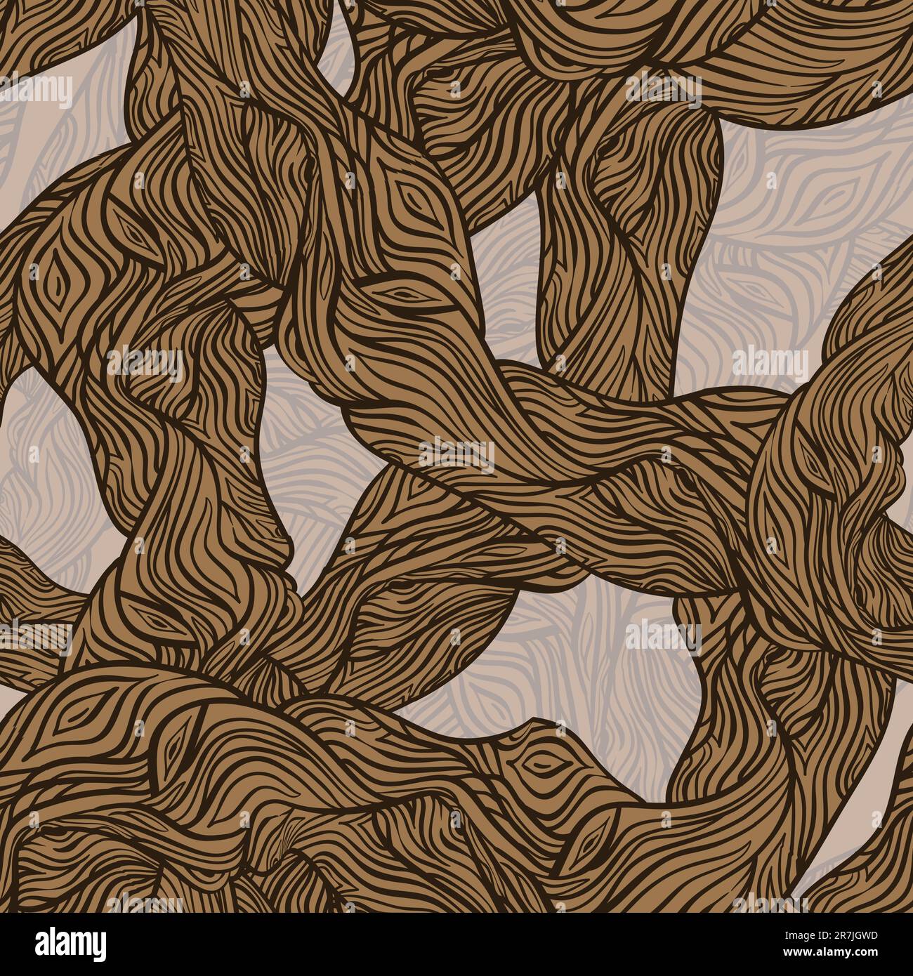 vector seamless oak tree wooden texture, clipping masks Stock Vector ...