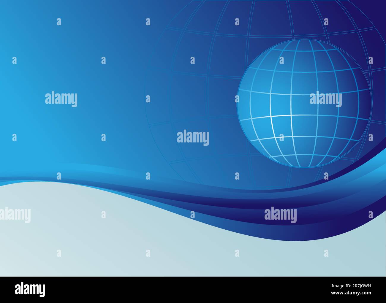 Blue horizontal background with planet earth Stock Vector Image & Art ...