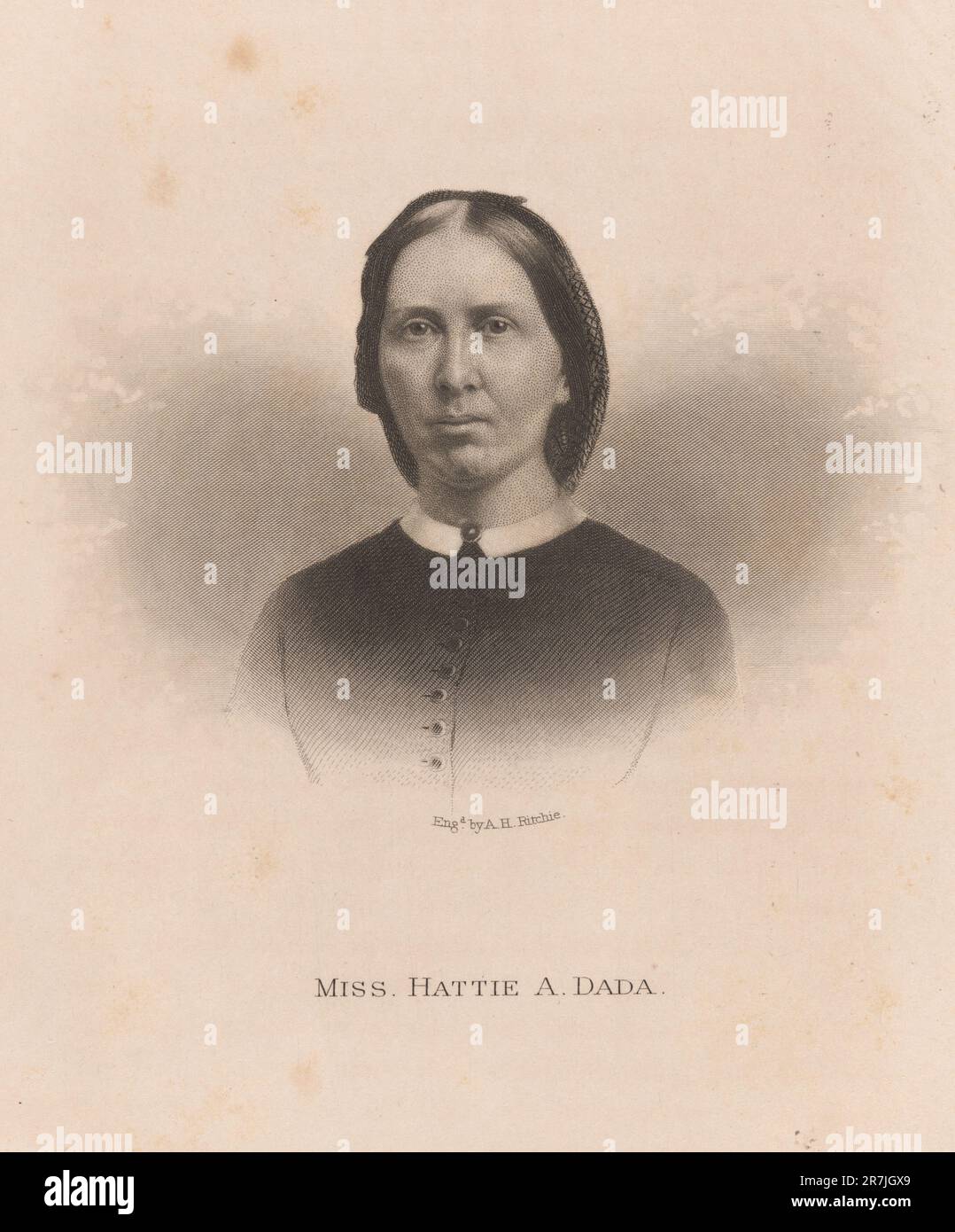 Miss Mattie A. Dada c. 1867 Stock Photo - Alamy