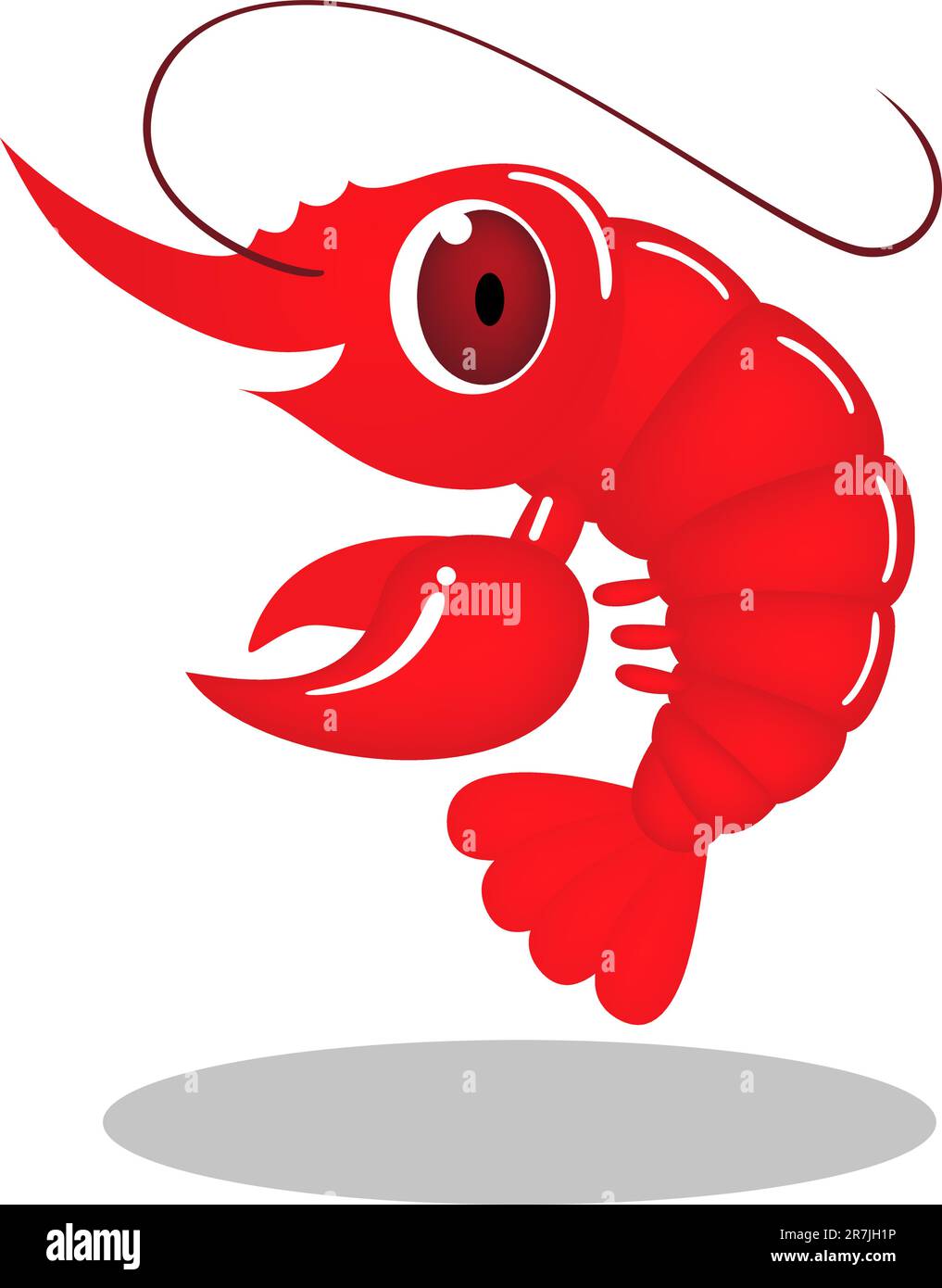 Vector prawn cartoon Stock Vector Image & Art - Alamy