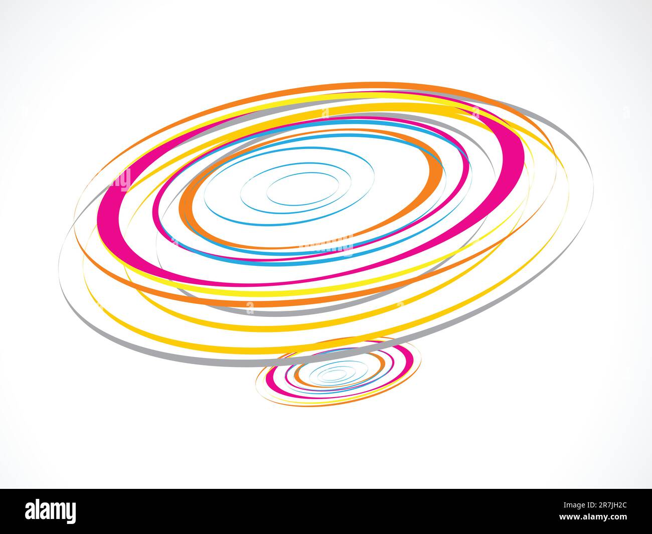 abstract colorful circles waves background vector illustration Stock ...