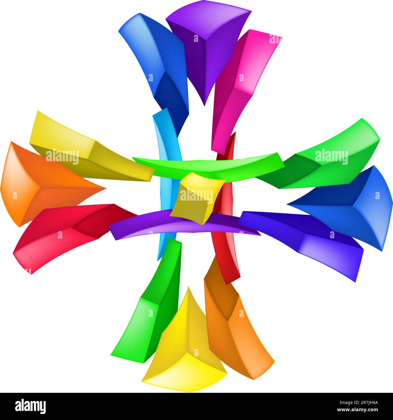 White background cross Stock Vector Images - Alamy