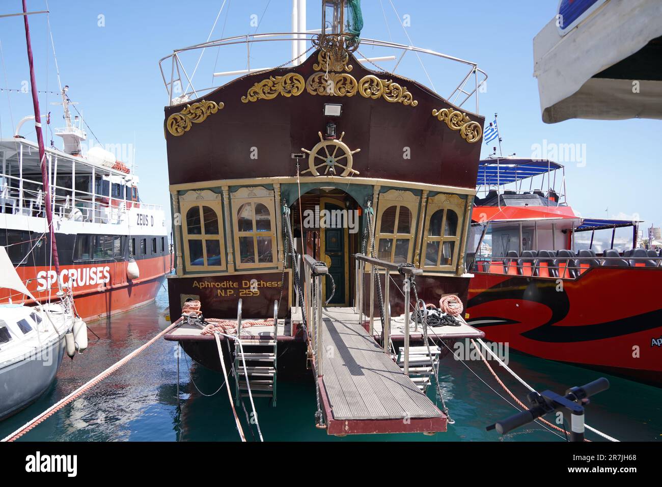 Luxury yacht boats on Rhodes beach, Greek Islands Stock Photo - Alamy