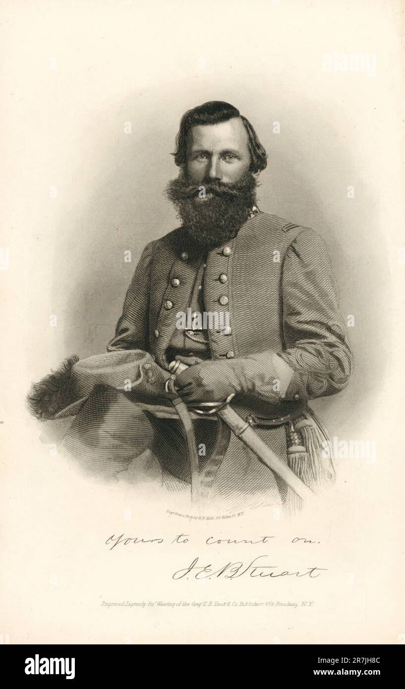 J. E. B. Stuart 1867 Stock Photo - Alamy