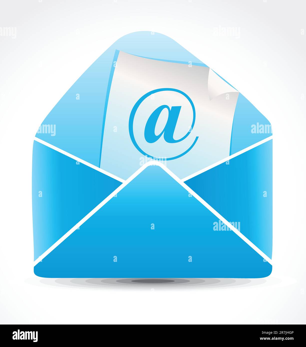 abstract blue shiny mail icon vector illustration Stock Vector Image ...