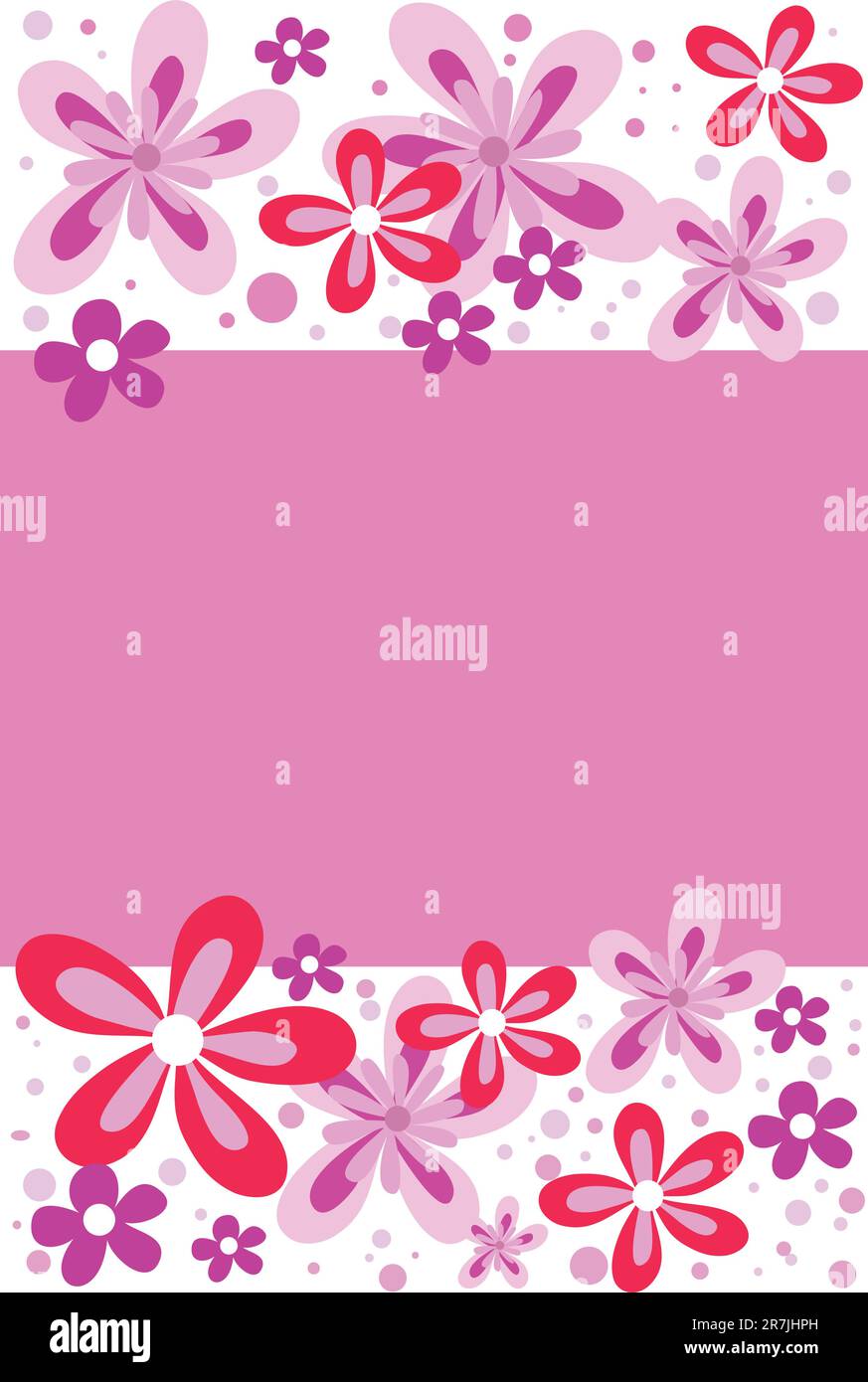 Natural circle of flowers Stock Vector Images - Alamy