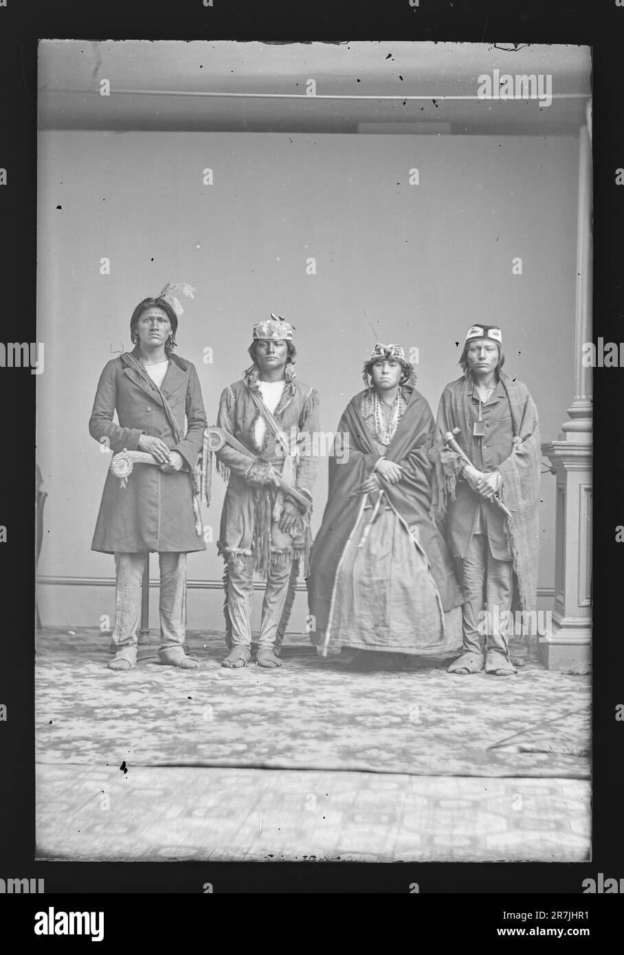 Indian Group c. 1860-1870 Stock Photo - Alamy