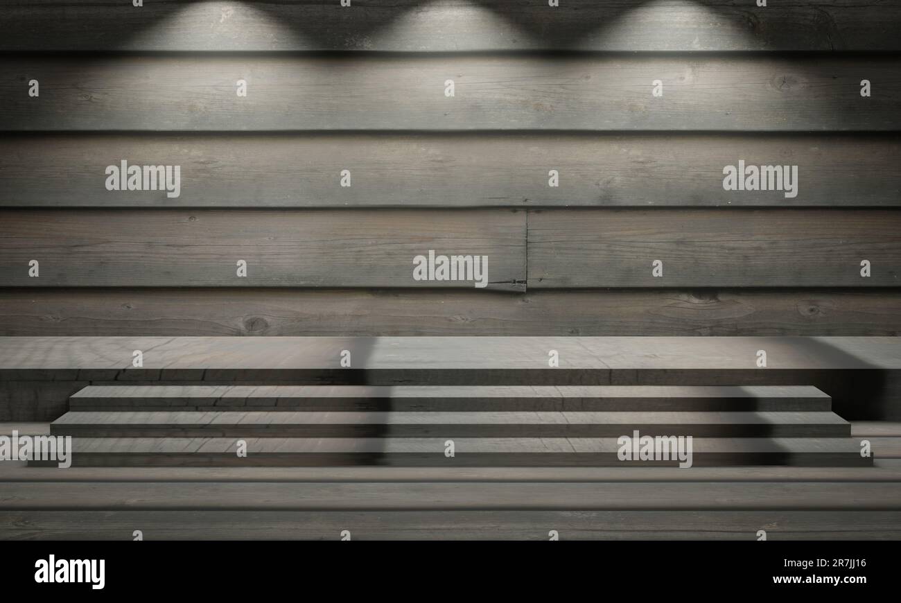 wall stage wooden texture for product display 3d rendering Stock Photo ...
