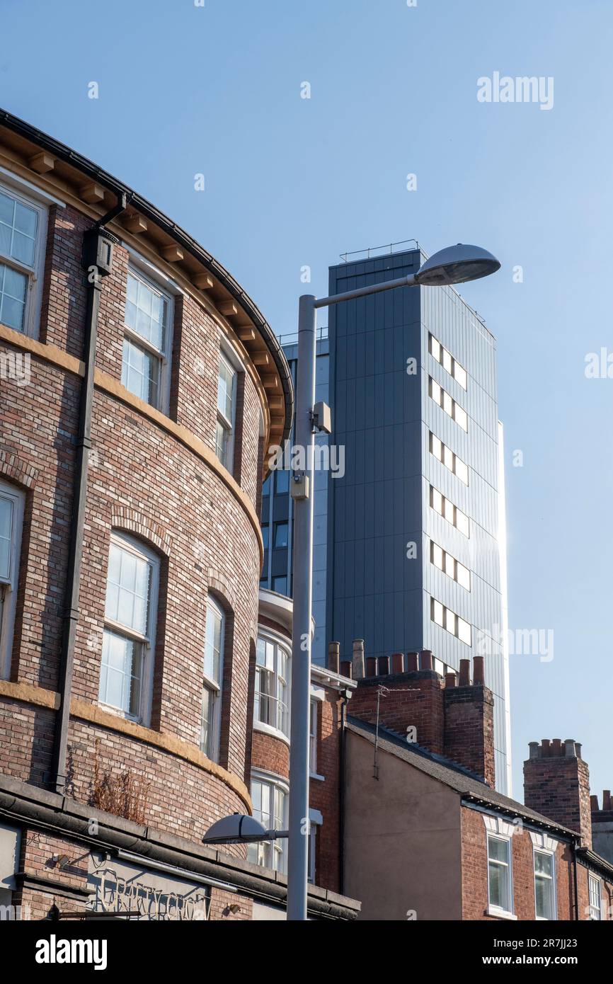 Buildings on Friar Lane in Nottingham City, Nottinghamshire England UK ...
