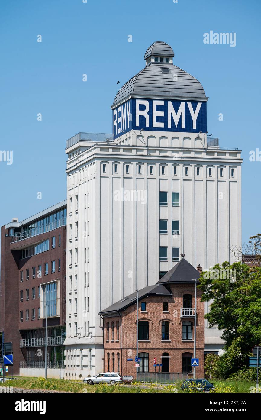 Wijgmaal, Leuven, Belgium - May 29, 2023 - The industrial plant of the ...