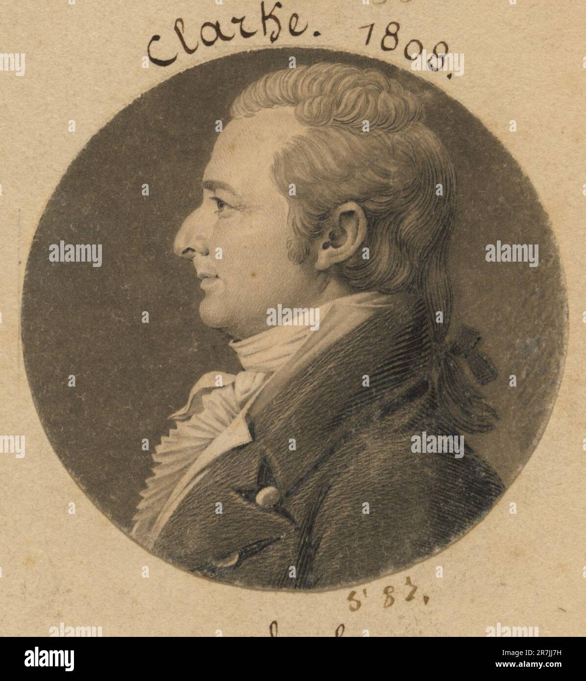 John Clarke 1808 Stock Photo - Alamy