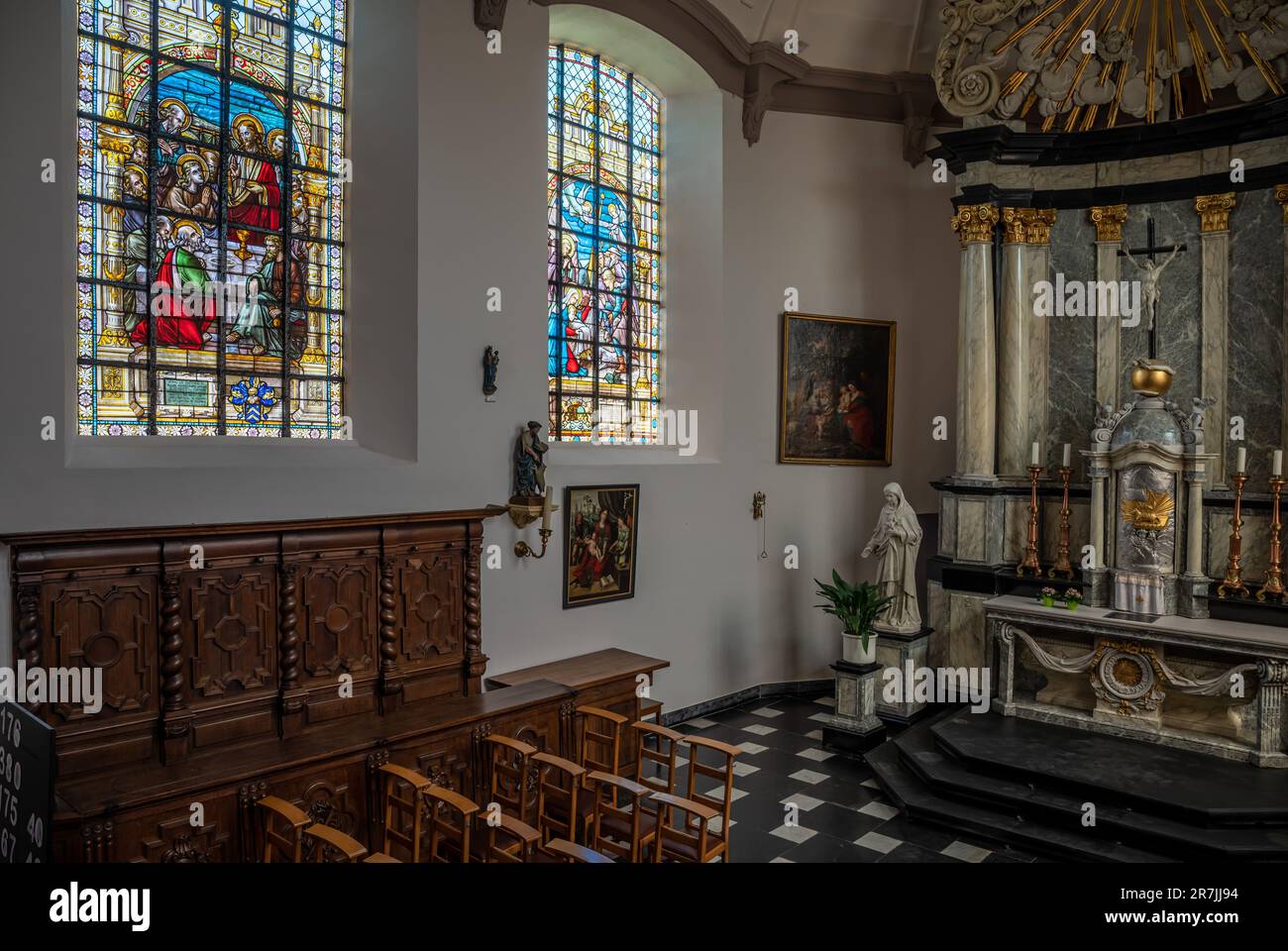 Tildonk, Brabant, Belgium - May 29, 2023 - Interior design of the ...