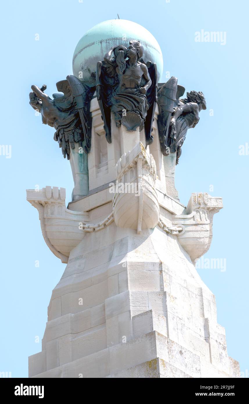 Detail at Portsmouth Naval Memorial - Southsea Naval Memorial ...