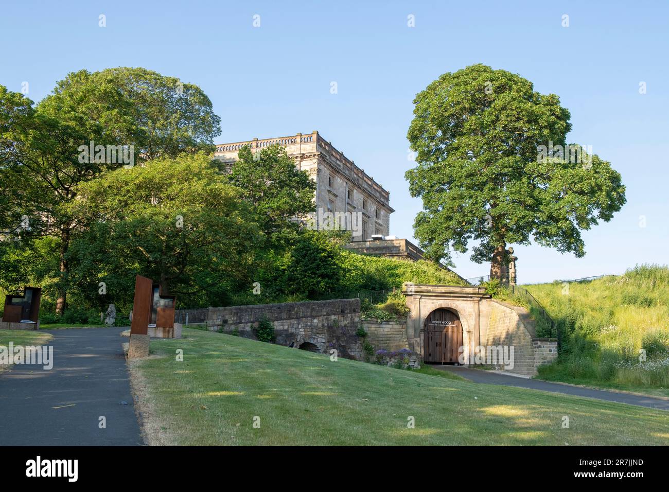 Summer day at Nottingham Castle, Nottinghamshire England UK Stock Photo ...