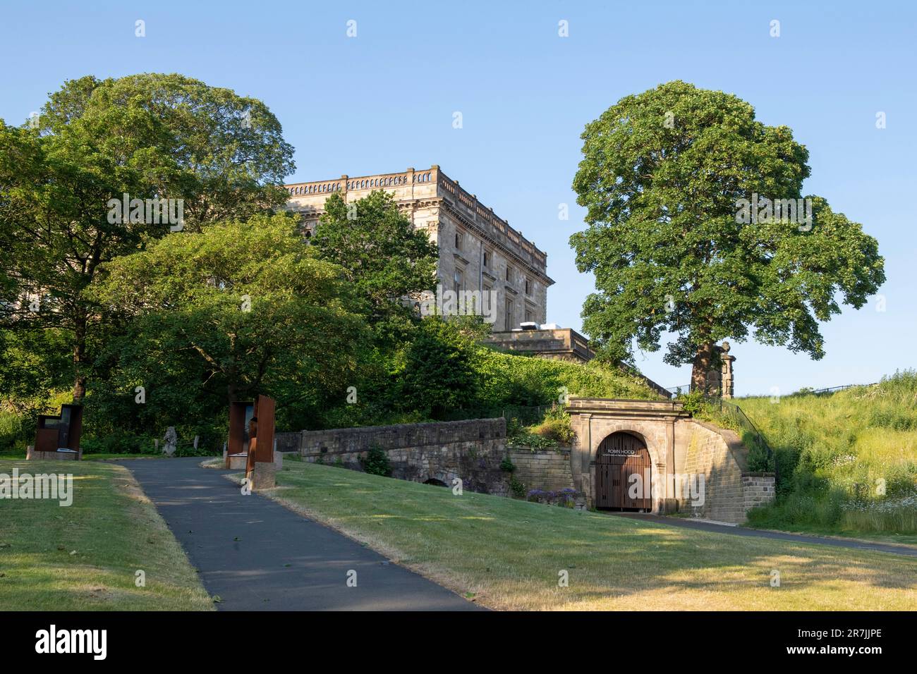 Summer day at Nottingham Castle, Nottinghamshire England UK Stock Photo ...