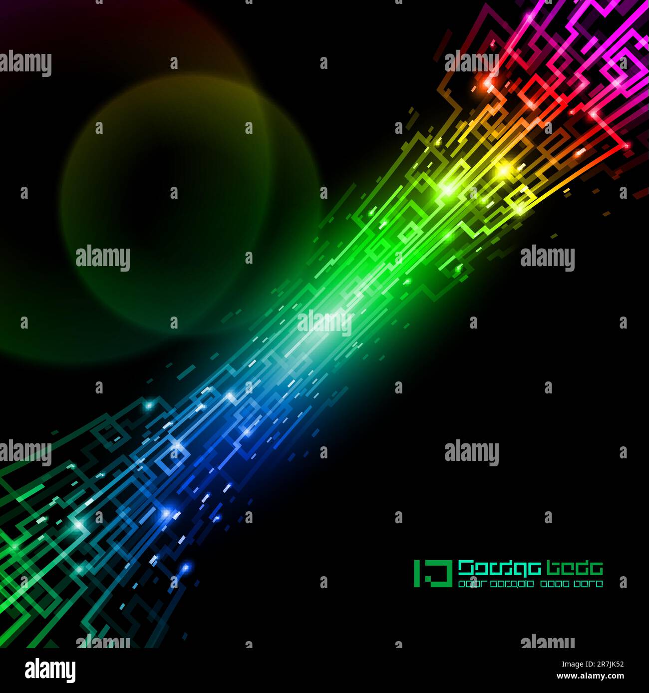 Abstract Internet concept, communication, technology-style background ...