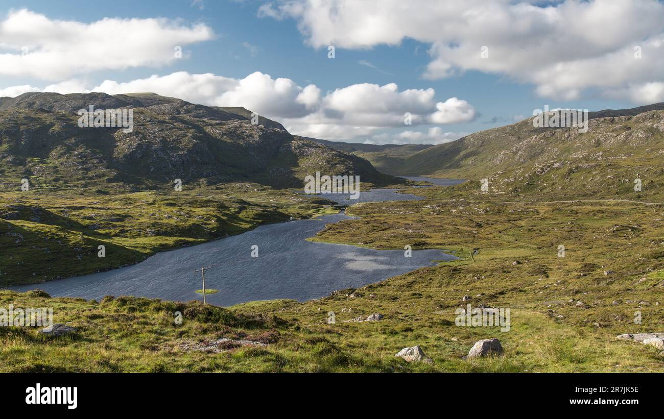 Mountain View to Lochannan Lacasdail, Harris, Isle of Harris, Hebrides ...